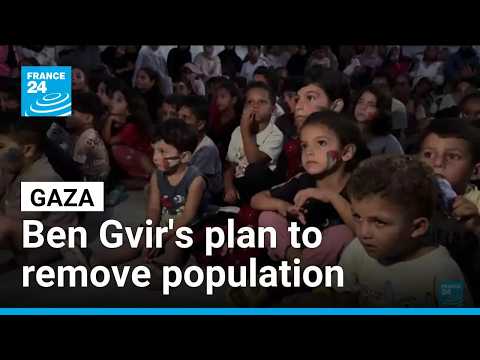 Israeli minister unveils plan to remove Gaza's population over seven years • FRANCE 24 English