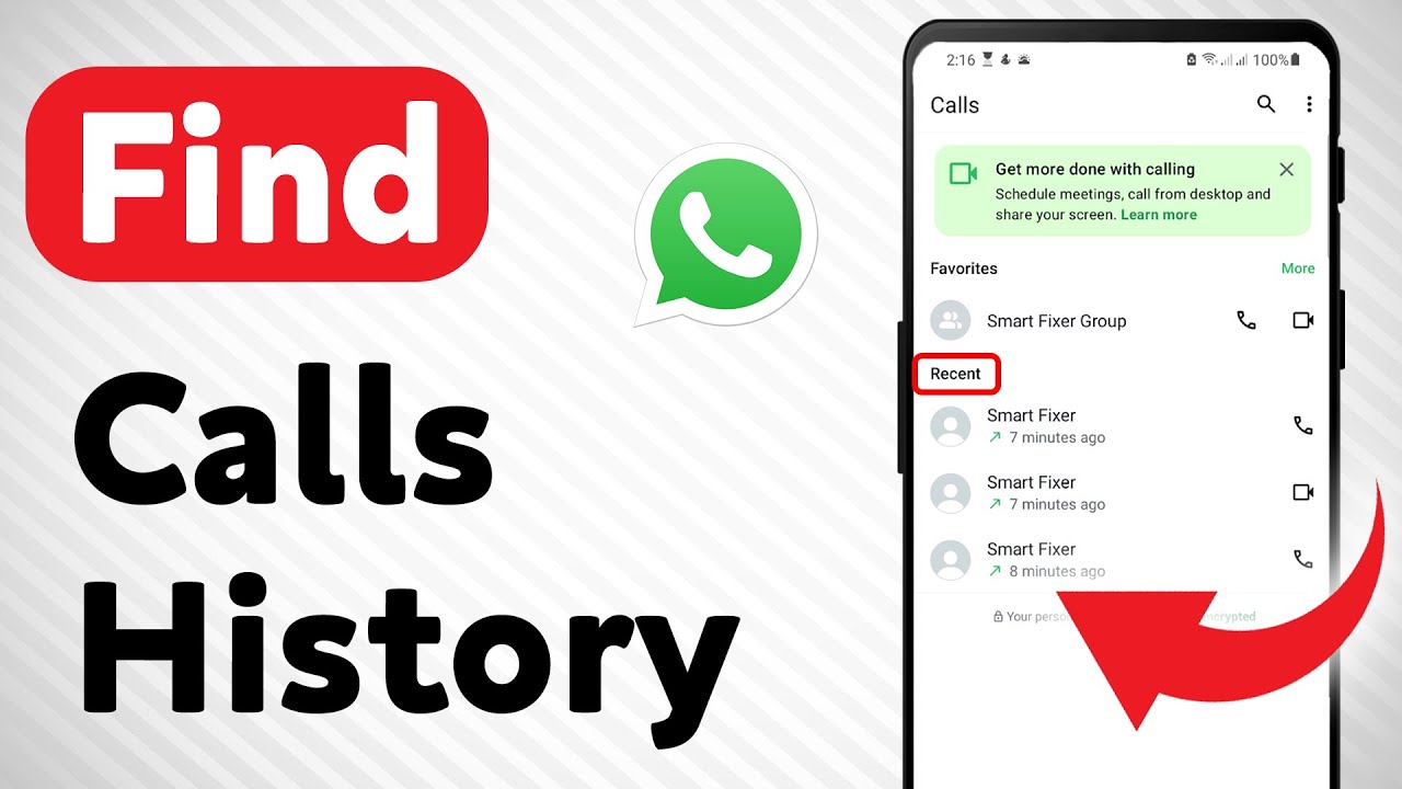 How To Find Calls History On WhatsApp (Updated) - YouTube