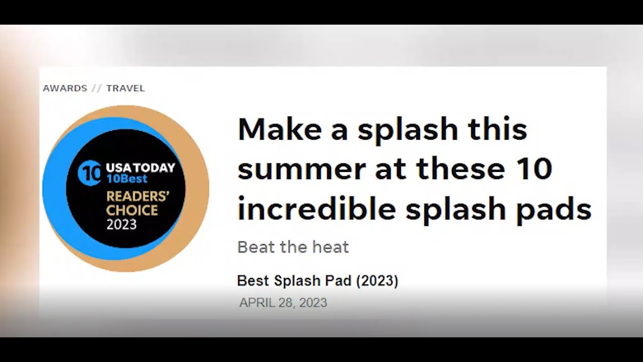 Chandler Park Splash Park Recognition - YouTube