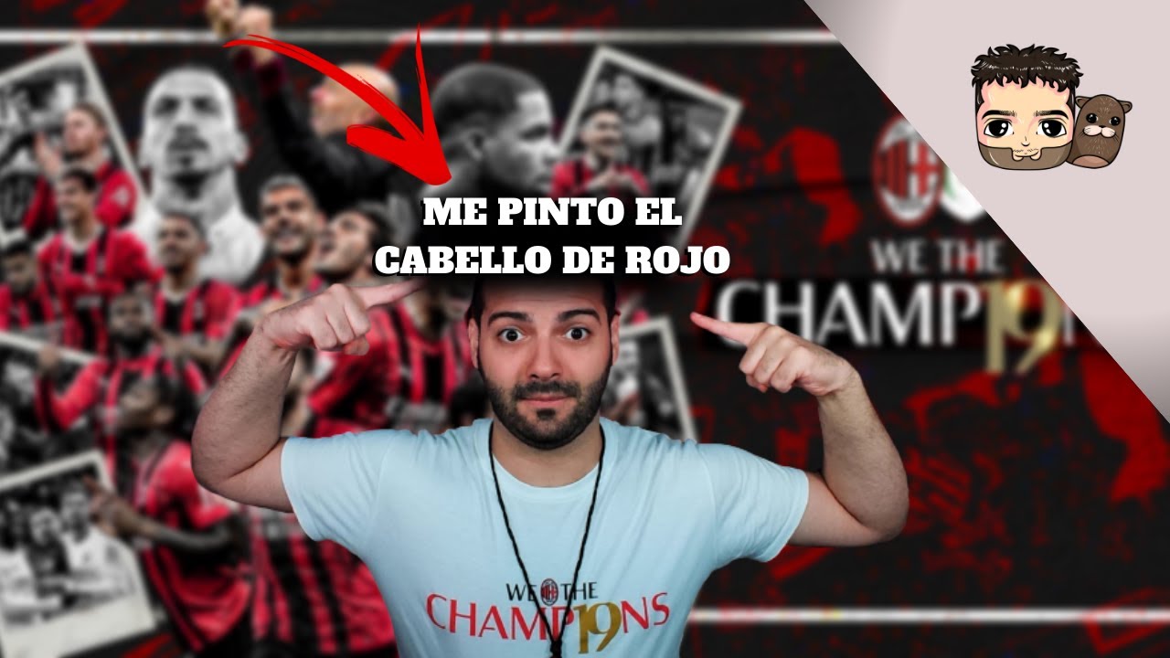 Me pinto el cabello de rojo para pagar una apuesta - AC Milan campeón ...