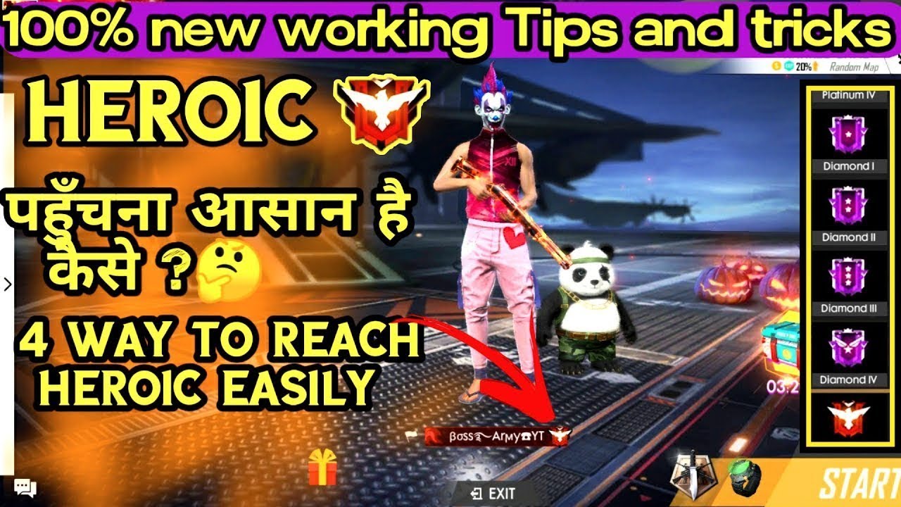 Tips And Tricks for Rank Pushing to Heroic | Free Fire | Road To Heroic ...