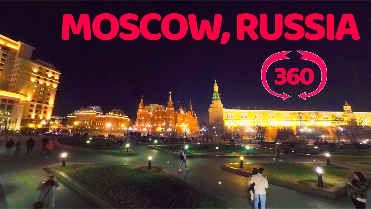 Moscow, Russia VR 360 travel video. Москва, Россия панорама. - YouTube