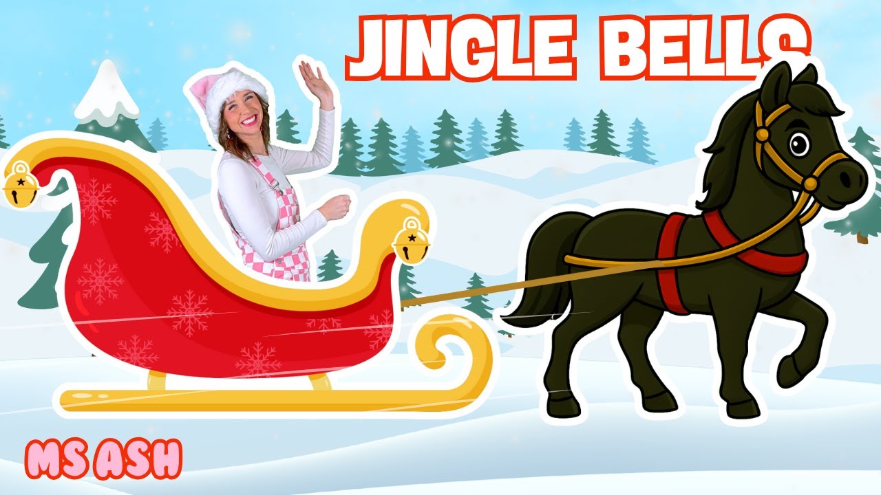 Jingle Bells With Ms Ash | Christmas Song for Kids | Holiday Children's ...