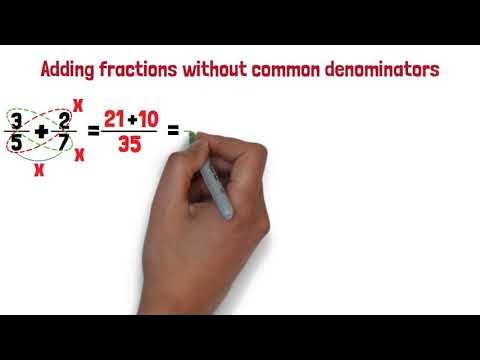 Adding/Subtracting fractions without common denominators - Math Tricks ...