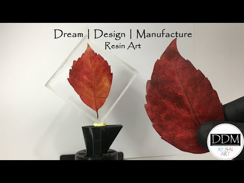 Epoksi Reçine Yaprak | Reçine Sanatı #2