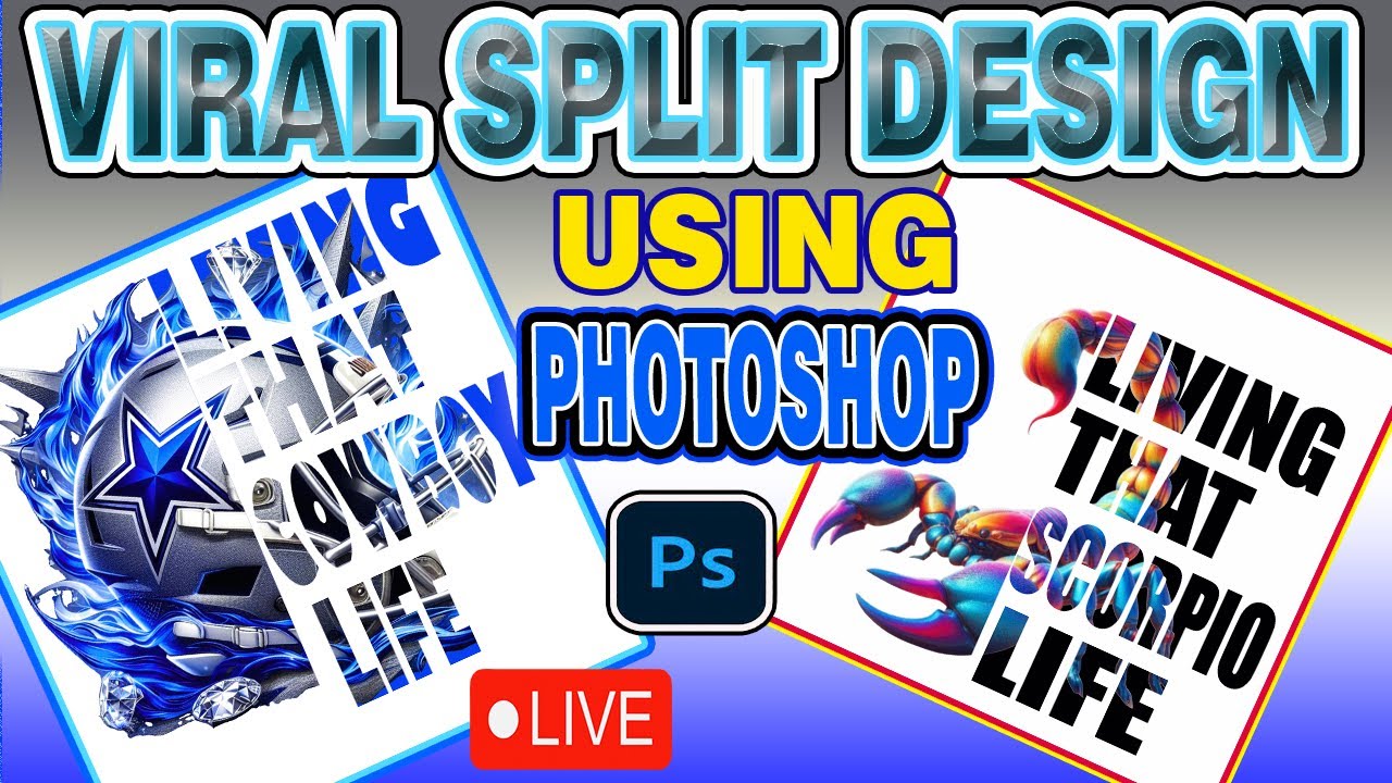 How to Create the Viral Split Design in Photoshop | Easy Step-by-Step ...