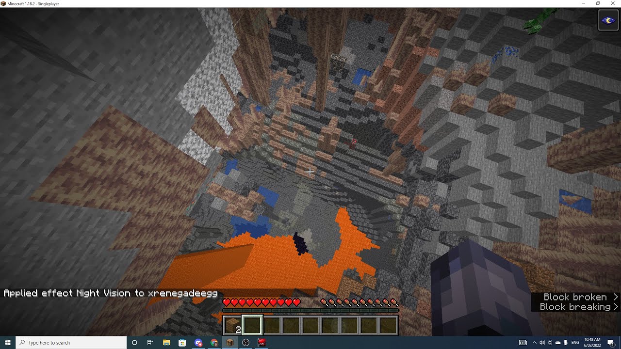 biggest cave I've ever seen in Minecraft. - YouTube