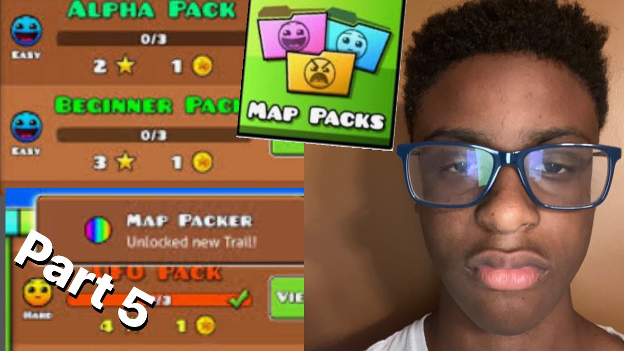 Geometry Dash Map Pack playthrough Livestream part 5 - YouTube