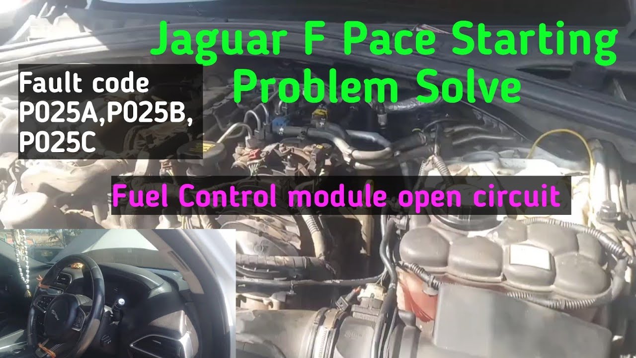 Jaguar F Pace Starting Problem जगुआर एफ फ़ैश क्रेंकिंग समस्या P025A ...
