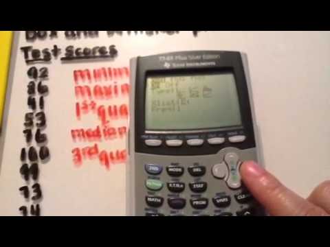 Graphing a Box and Whisker Plot using your TI-84 - YouTube