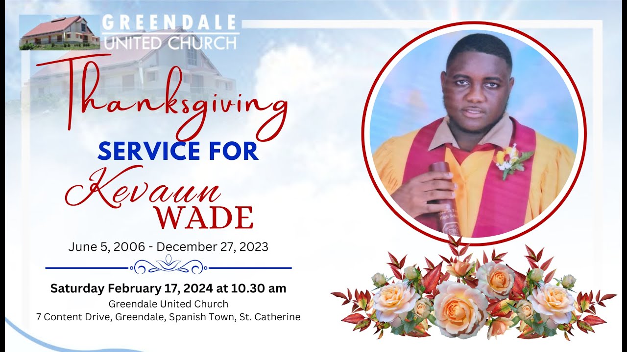 Thanksgiving Services for Kevaun Wade - YouTube