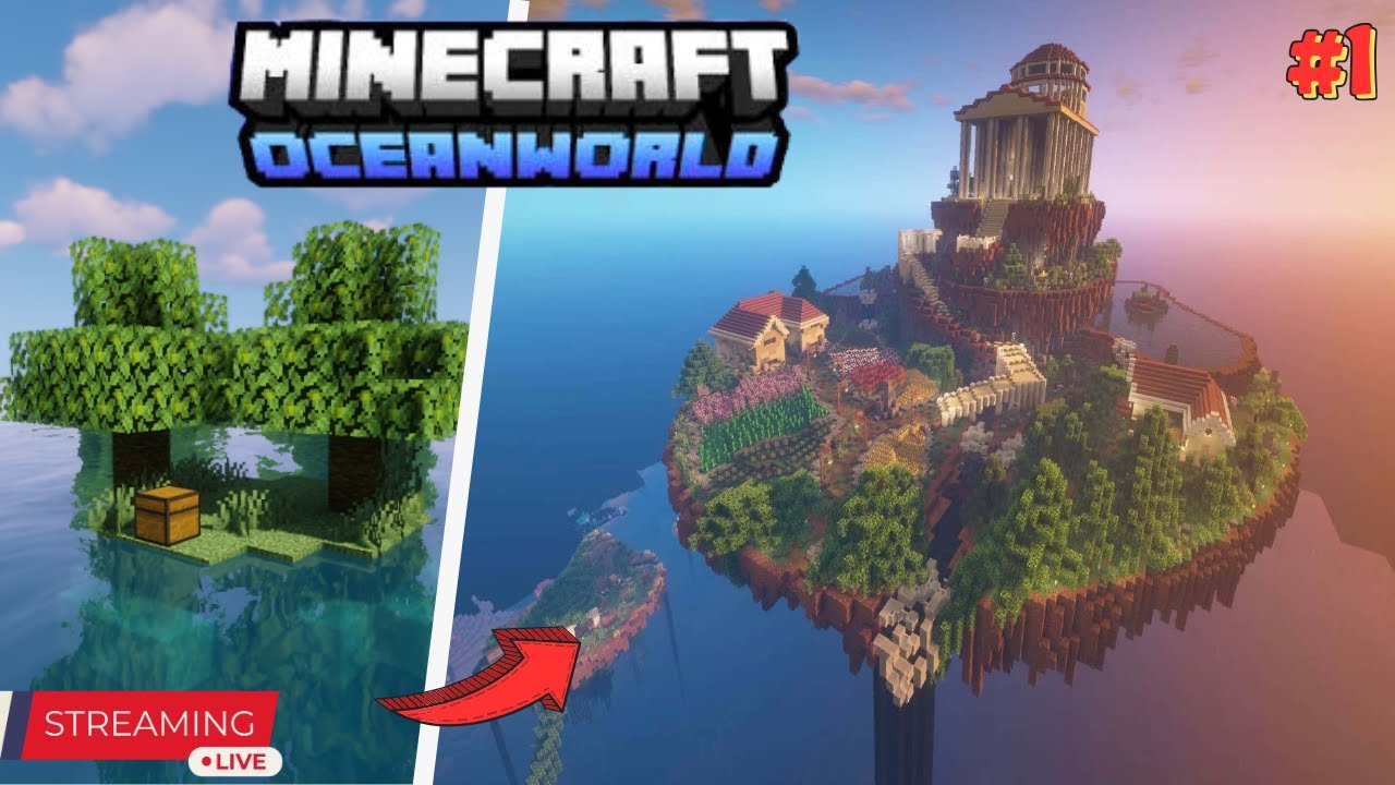 OCEAN ONLY CHALLENGE BEGINS! | MINECRAFT LIVE STREAM - YouTube