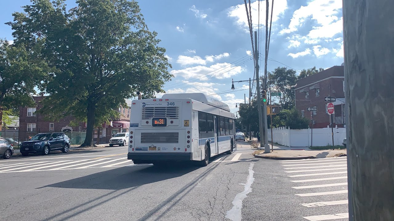 MTA NYCT Bus - 2011-2013 New Flyer C40LF CNG #346 on the Bx31 - YouTube