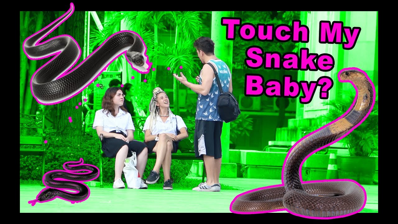 Asking Girls To Touch My Snake | Cute Girls In Bangkok - YouTube