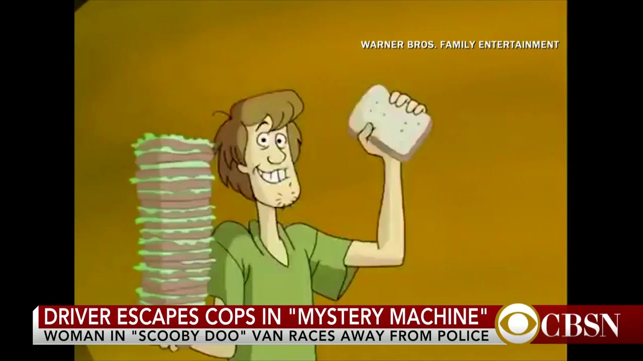 Driver Escapes Cops In 'Scooby Doo' Mystery Machine - YouTube
