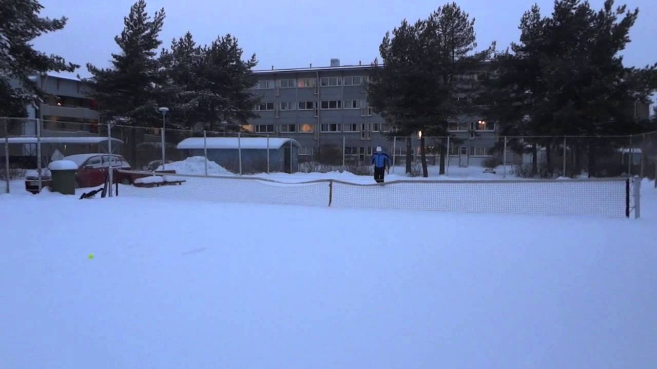 Snow Tennis - YouTube