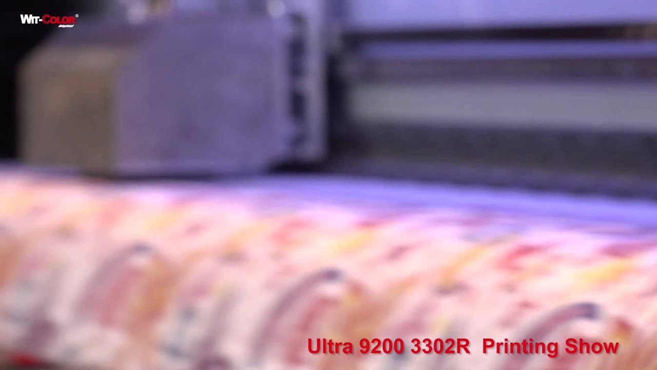 Wit-Color Ultra 9200 3302DS Textile Printer_a50402 - YouTube
