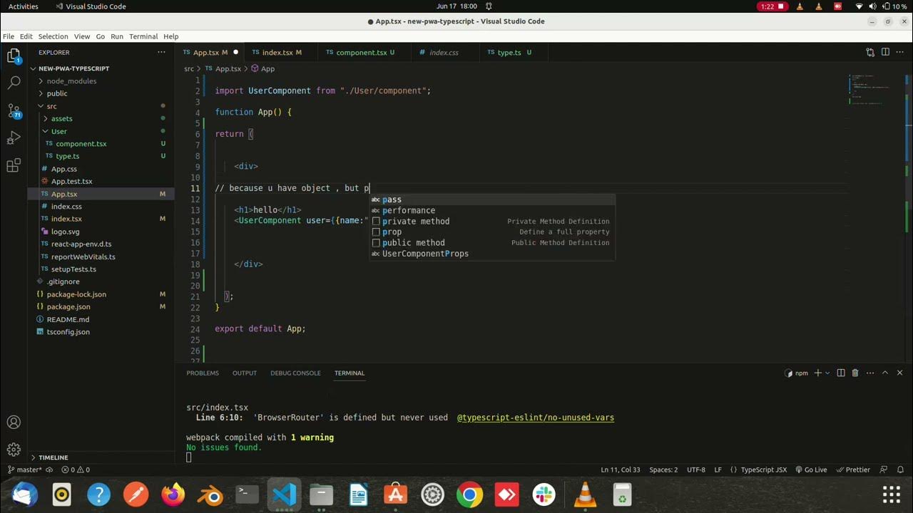 Type is not assignable to type IntrinsicAttribute Property does not exist type IntrinsicAttribu ...