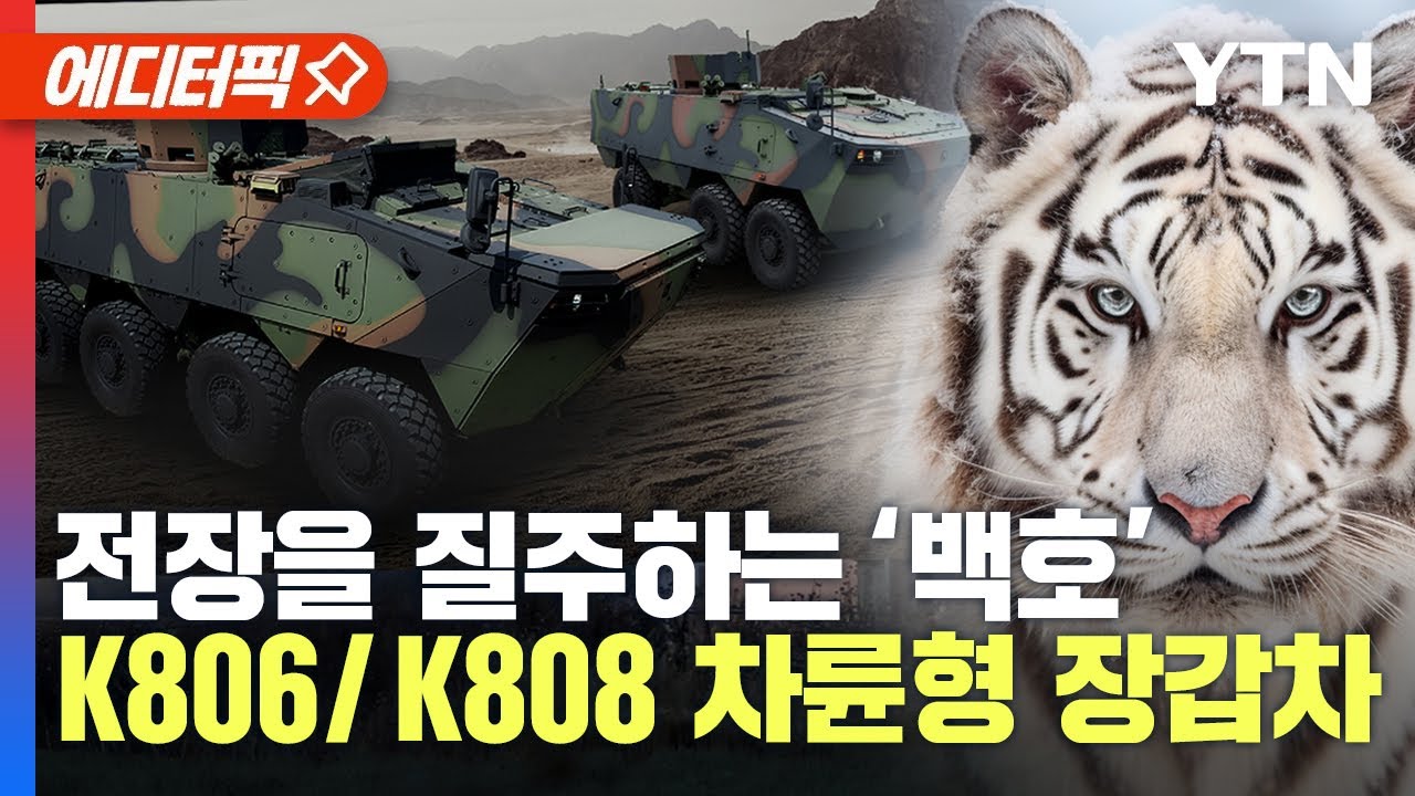 [에디터픽] 세계를 놀라게 한 K-방산의 질주! K806·K808 '백호' 차륜형 장갑차｜밀당 몰아보기 / YTN - YouTube