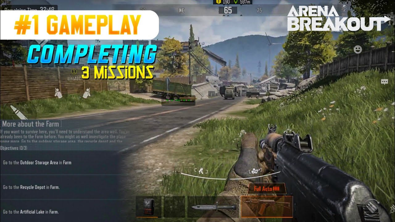#1 Gameplay Arena Breakout || Completing 3 Missions ULTRA HD Graphics ...