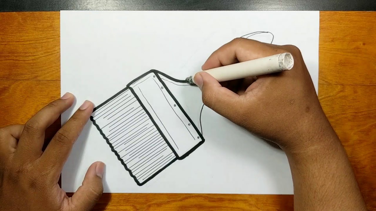 How to draw a BRUSH PAINT step by step - YouTube