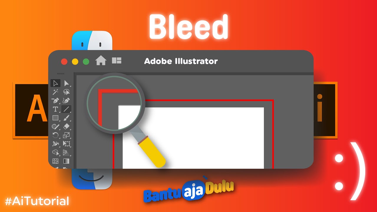 A Red Line Outside An Artboard in Adobe Illustrator "Bleed" - YouTube
