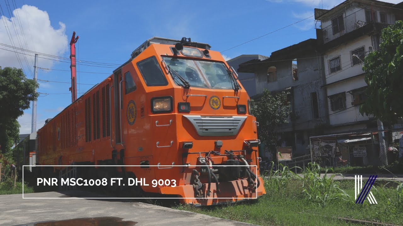 August 16, 2022-PNR MSC 1008 arriving Santa Mesa station ft. DHL 9003 ...