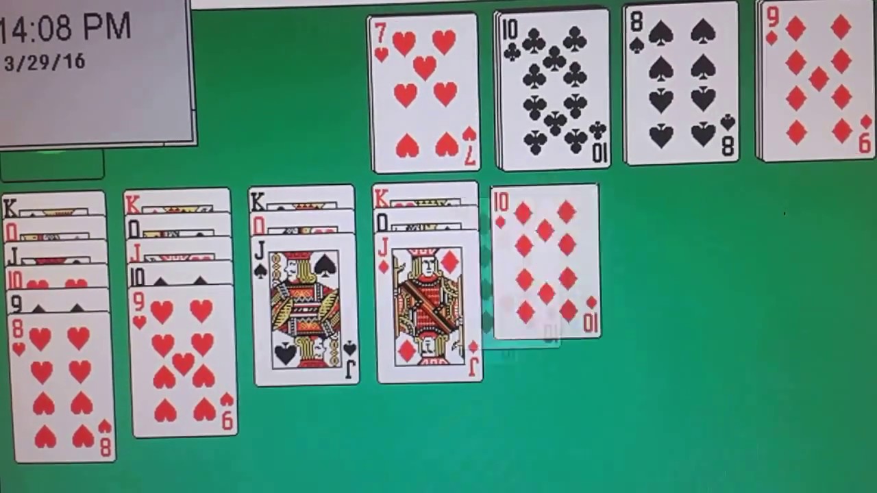 Solitaire on Windows 3 - YouTube