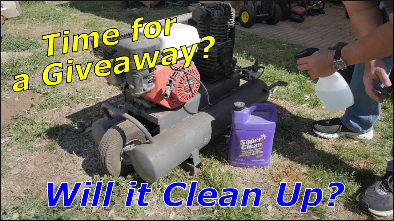 Cleaning a Gas Air Compressor with Super Clean. Anybody up for a ...