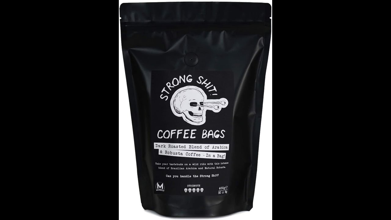 strong shit coffee bags 1st cup review - YouTube
