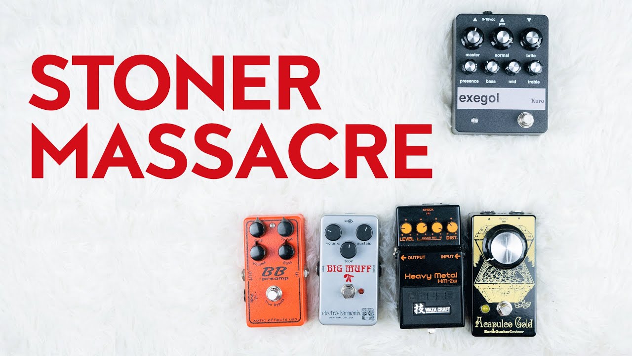 Four pedals into the Kuro Exegol - Acapulco Gold, Boss HM-2, BB Preamp ...