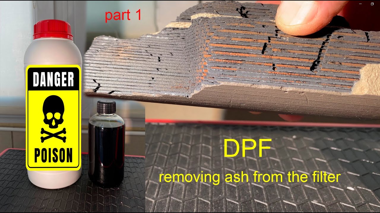 Removing ash from the filter (DPF) part 1 | Розчинення золи в сажовому ...