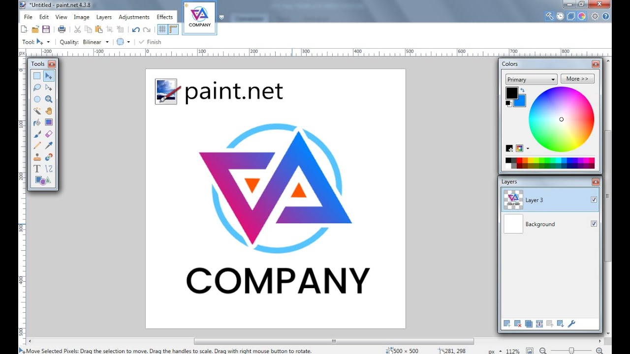 Membuat Logo Menggunakan Paint.Net 2022 - YouTube