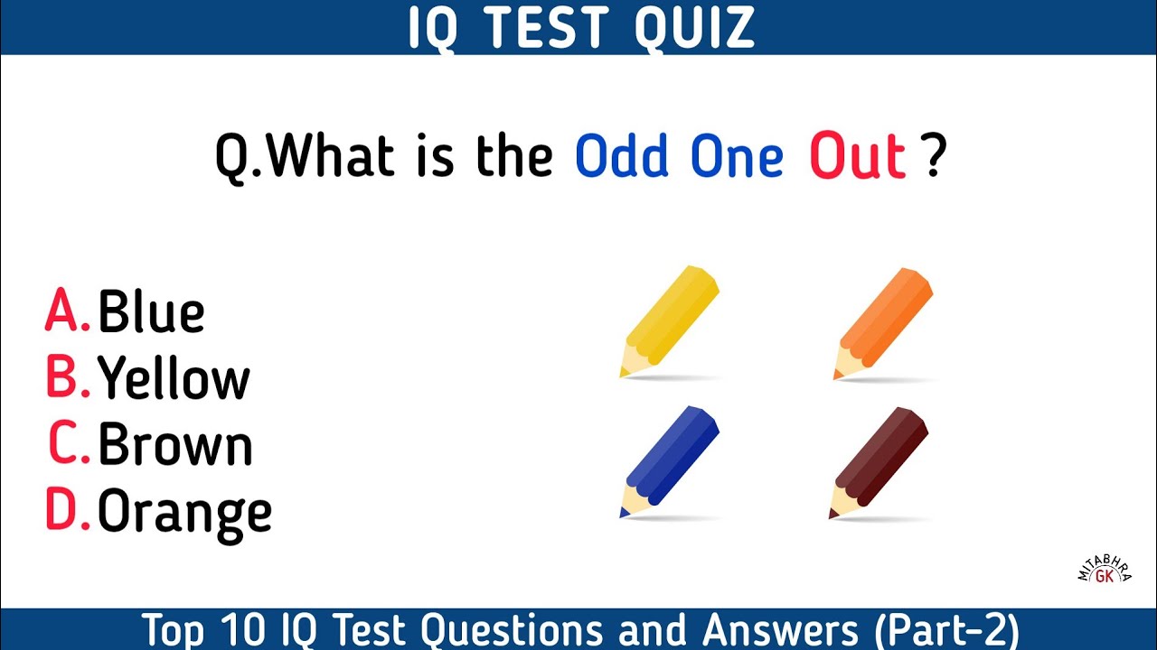 IQ Test GK Questions and Answers | Test Your General Knowledge IQ | IQ ...