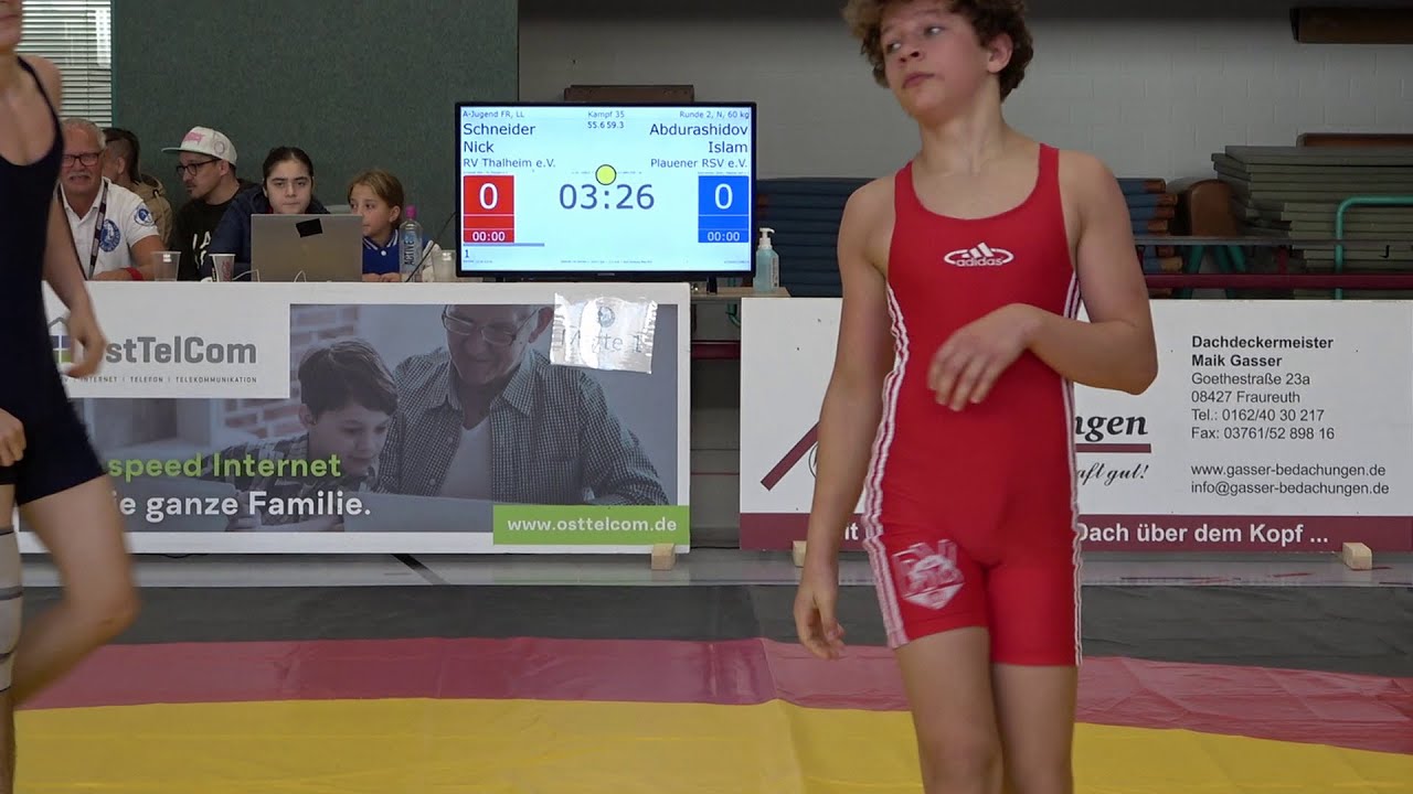 Wrestling / Ringen, Jugend A, BM Chemnitz 2022, Freestyle, 60 kg ...