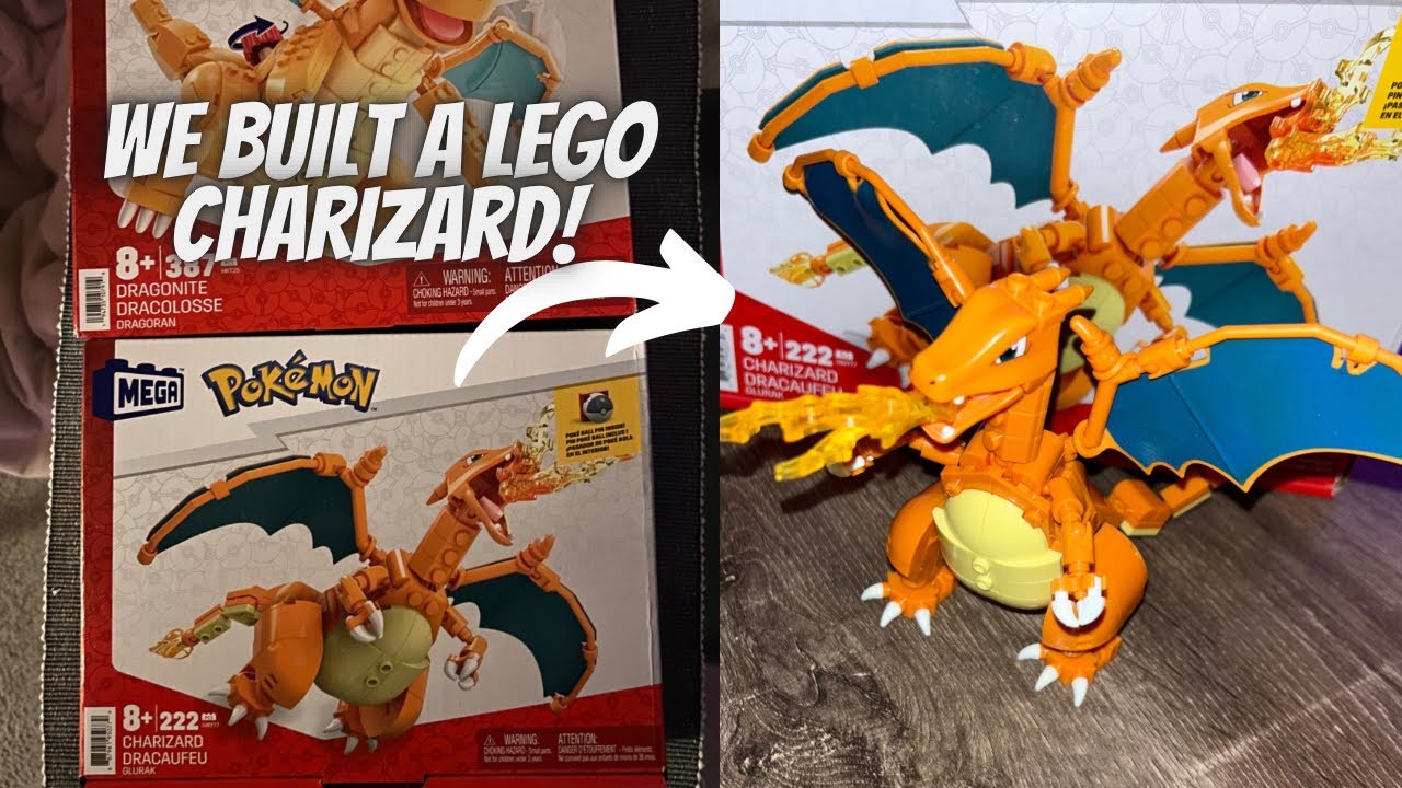 We Built A Lego Charizard!!! - YouTube