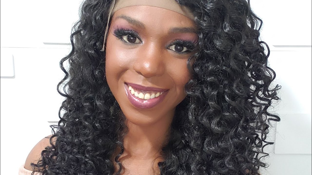 Peruca Lace Front BIO FIBRA Brilhante - 1B - DIVANDO LACE WIG - YouTube