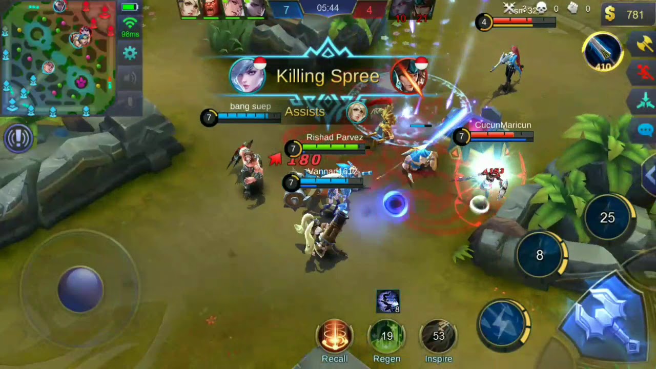 MOBILE LEGENDS Perfect Gameplay - Top 1 Global MIYA Gameplay !! Mobile ...