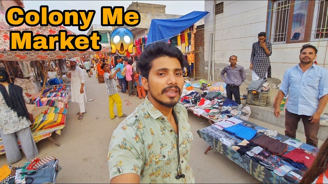 Colony Ke Andar Itna Bada Market 😱 - YouTube