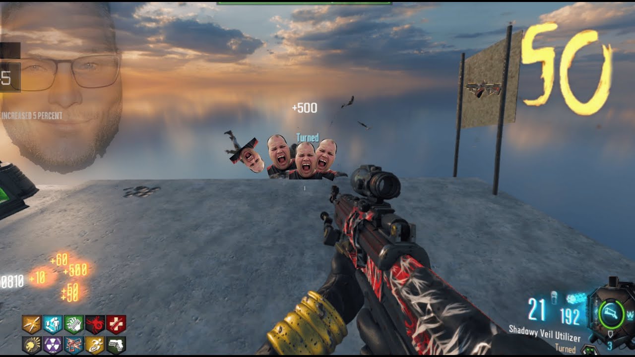 "LOW BUDGET STAIRWAY" ROUND 50 BO3 CUSTOM ZOMBIES GAMEPLAY - YouTube