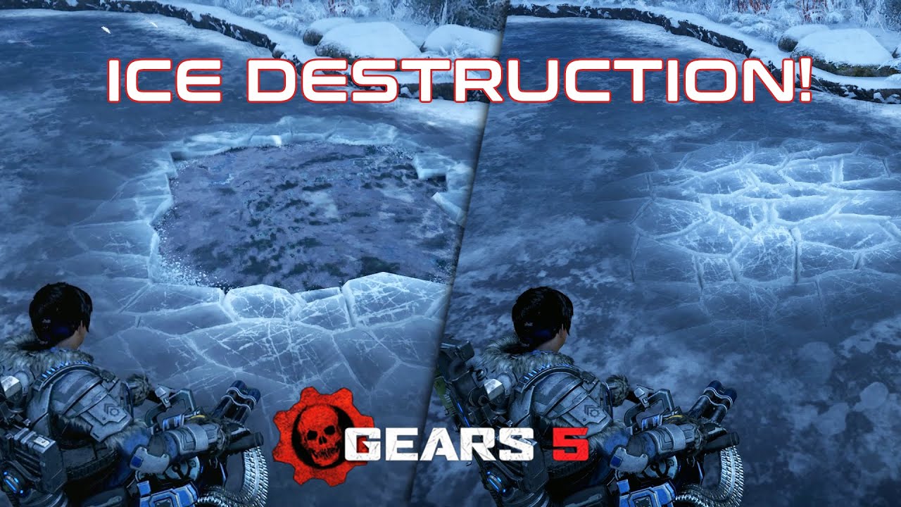 Gears 5 Ice Destruction - Unique gameplay feature - YouTube