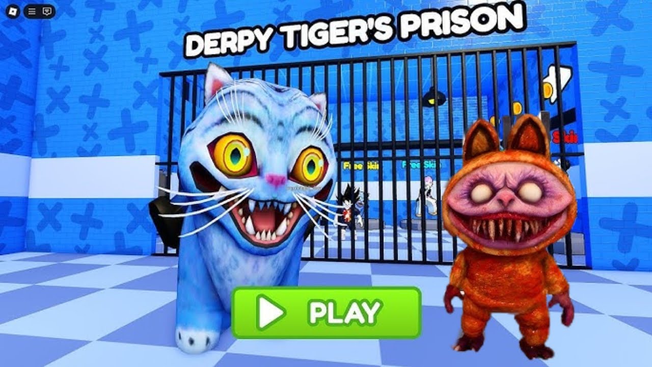 DERPY TIGER BARRY'S PRISON RUN! NEW SCARY OBBY (#Roblox) - YouTube