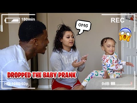 DROPPED THE BABY PRANK ON GIRLFRIEND **SORRY**