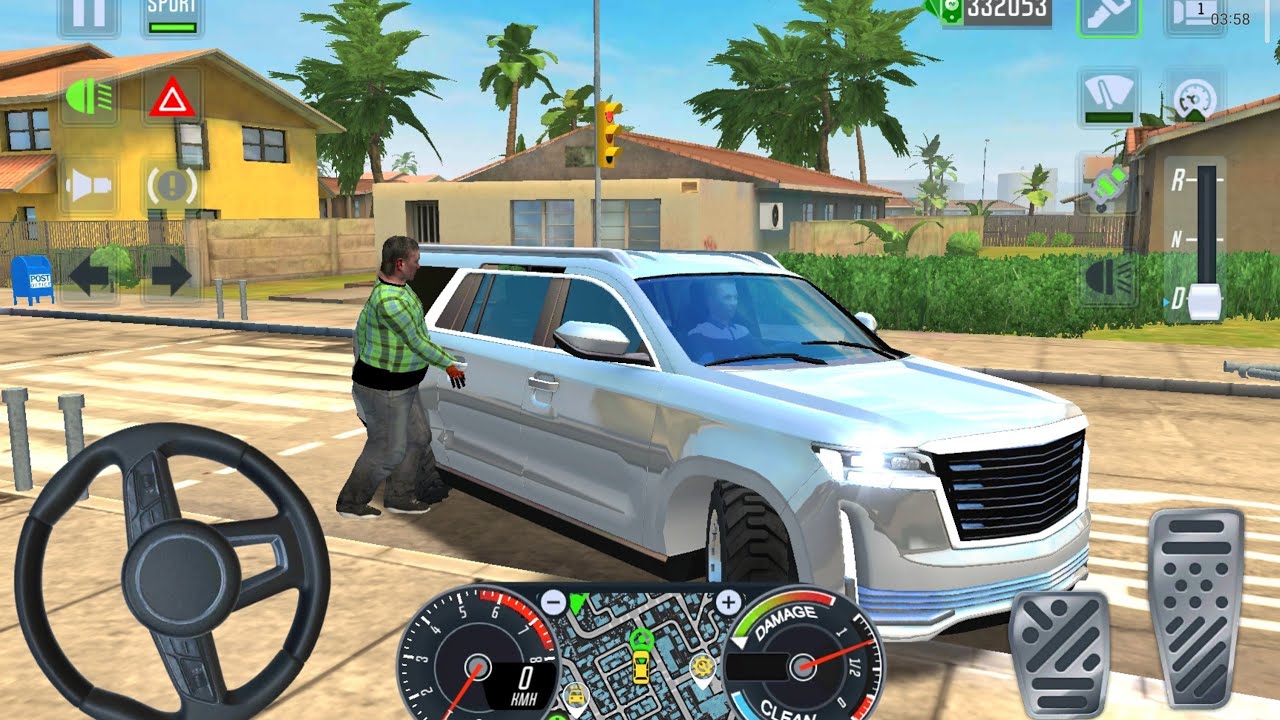 Cadillac Escalade SUV Driving in Miami 🙆 City Taxi Driver Simulator ...