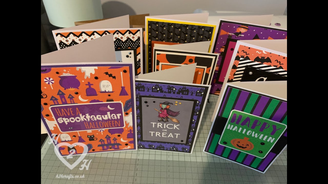 Handmade Card Tutorial | 8 Quick and Easy Halloween Cards | Cards for ...