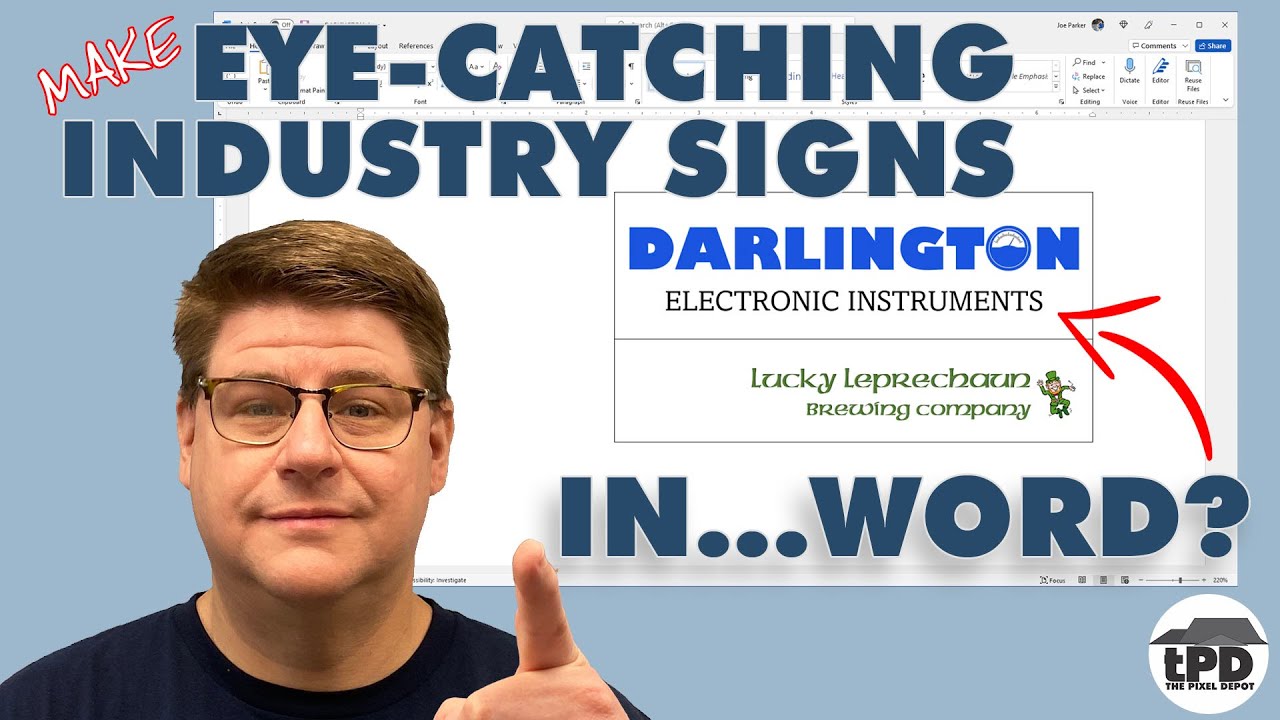 INSIST on using MS Word for Layout Signs? Do THIS… - YouTube
