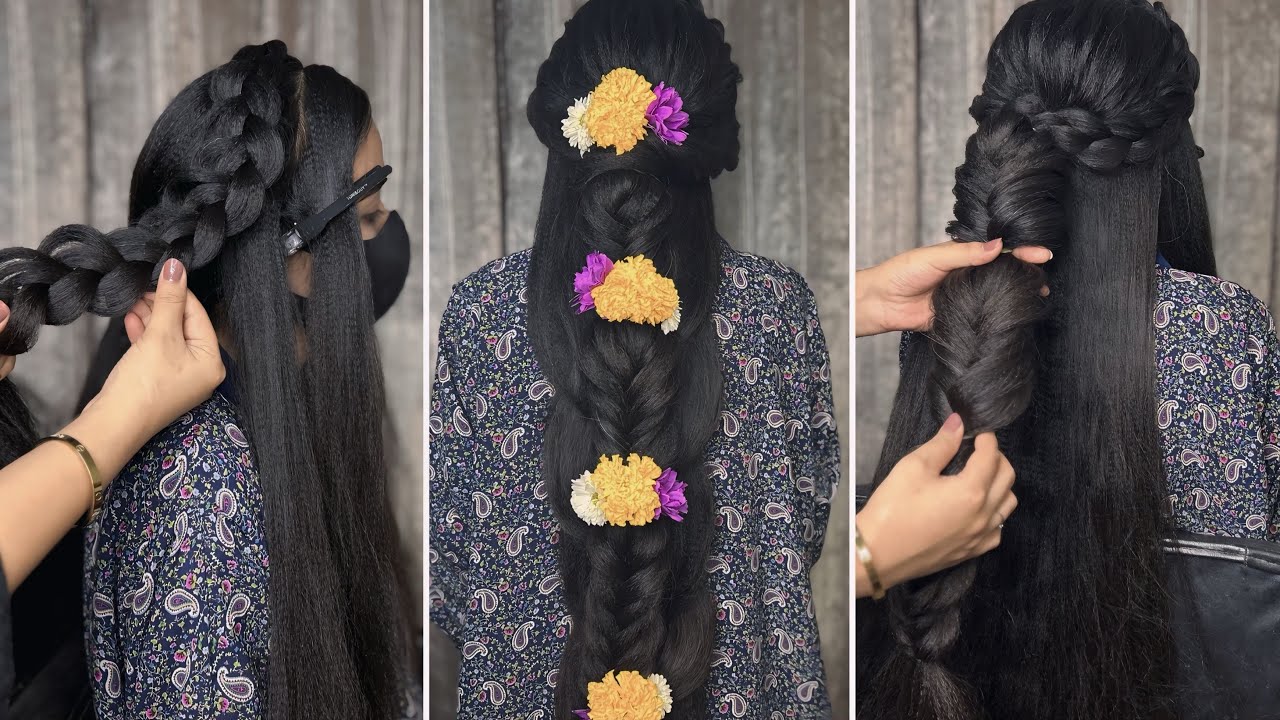 Latest Bridal Choti Hairstyle Tutorial | Step-by-Step Wedding Braid ...