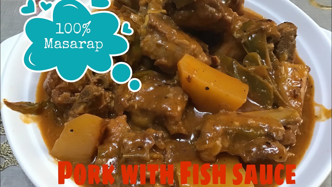 Pork with Fish Sauce | Pinatisang Baboy - YouTube