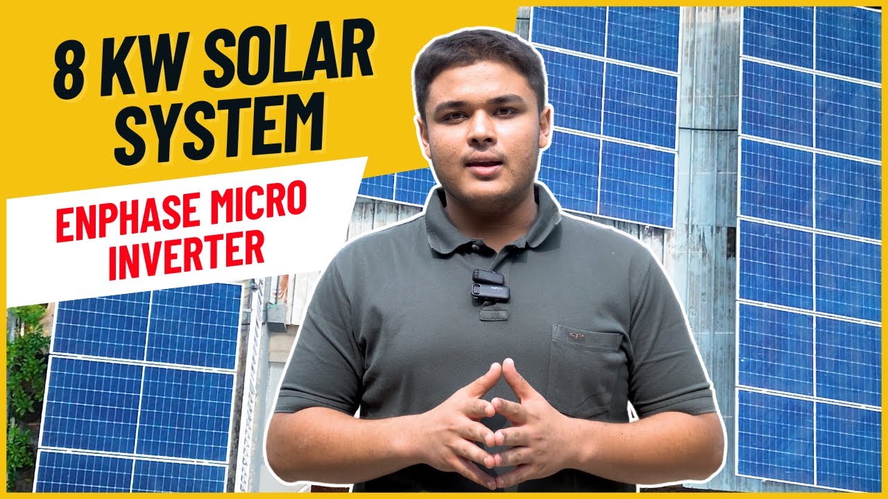 8 KW On Grid Solar System Installation for Home | Enphase Micro Inverter | Vikram Solar Panels ...