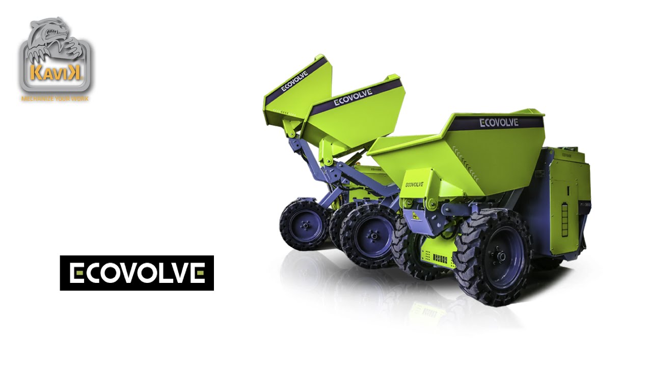 KAVIK - ECOVOLVE - Présentation du dumper électrique - YouTube